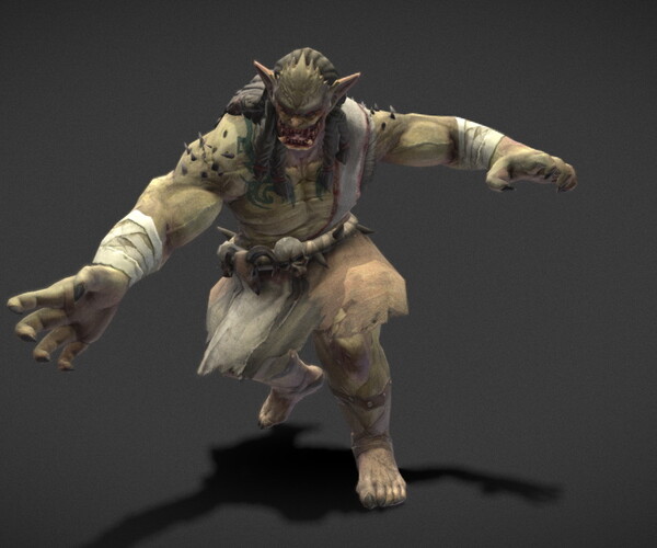 ArtStation - Fantasy Creature - Combat Troll | Game Assets