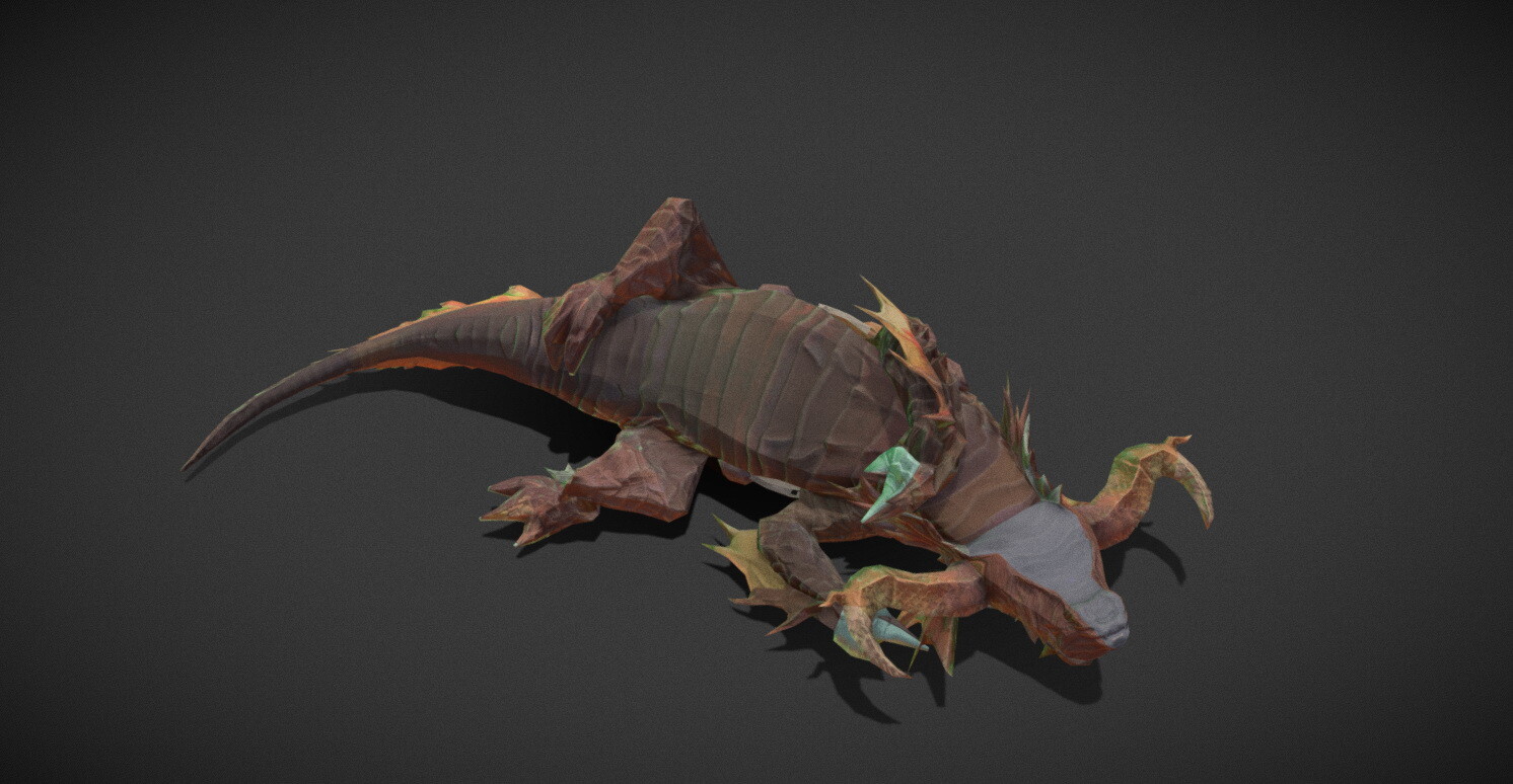 ArtStation - Fantasy Creature - Crocodile | Game Assets