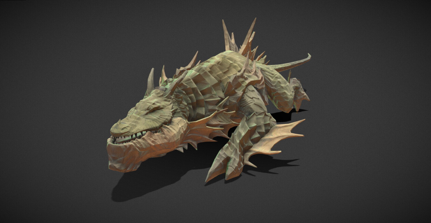 ArtStation - Fantasy Creature - Crocodile | Game Assets