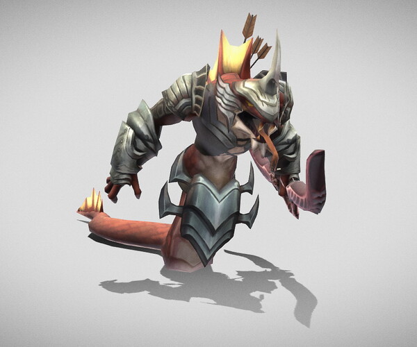 ArtStation - Dungeon Fantasy Monster - Serpent Archer | Game Assets