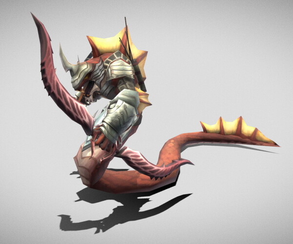 ArtStation - Dungeon Fantasy Monster - Serpent Archer | Game Assets