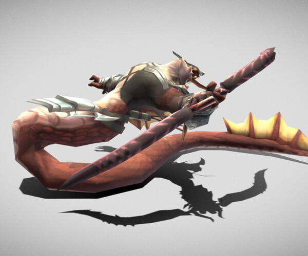 ArtStation - Dungeon Fantasy Monster - Serpent Archer | Game Assets