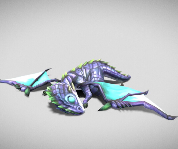 ArtStation - Dungeon Fantasy Monster - Small Dragon | Game Assets