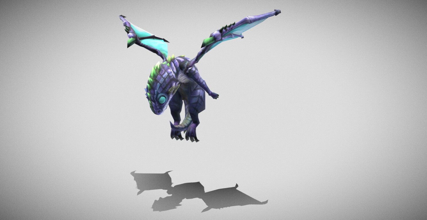 ArtStation - Dungeon Fantasy Monster - Small Dragon | Game Assets