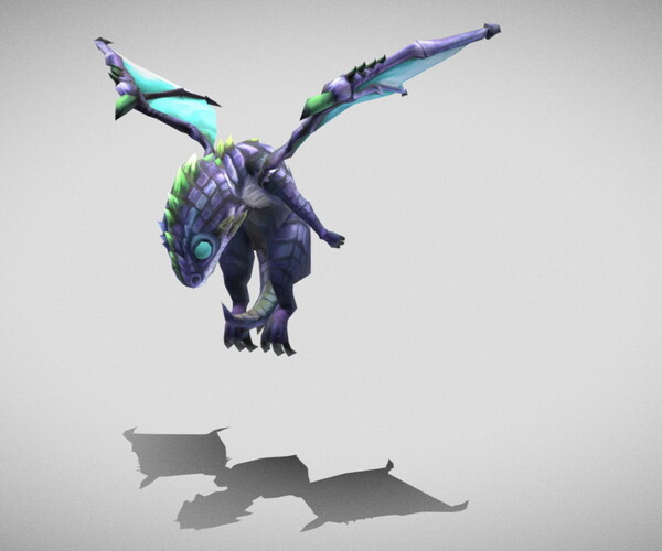 ArtStation - Dungeon Fantasy Monster - Small Dragon | Game Assets