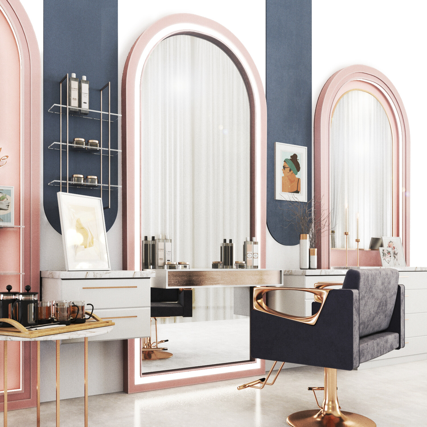 ArtStation - Beauty Salon cosmetics barbershop hair makeup beauty ...