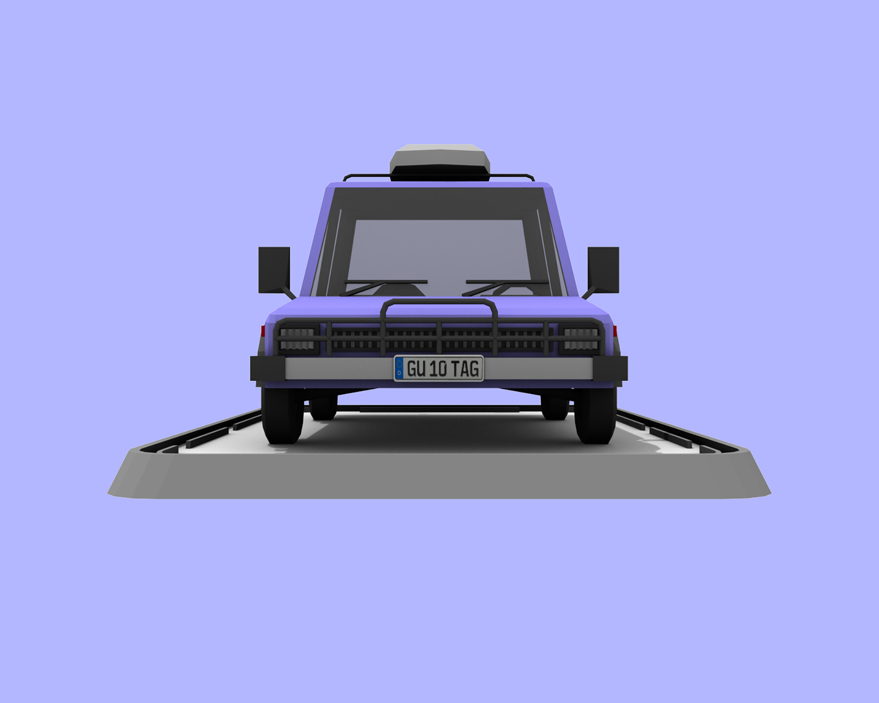 ArtStation - Cartoon Low Poly Jeep Crossover Car | Resources