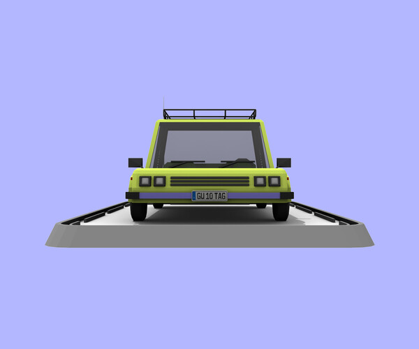 ArtStation - Cartoon Low Poly Car | Resources