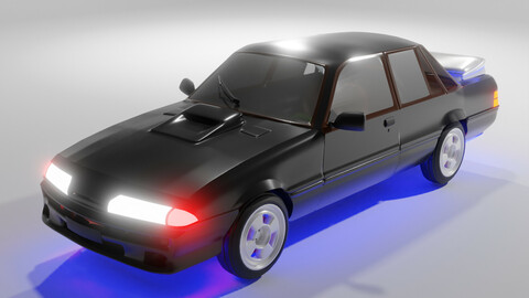 ArtStation - Holden Commodore VL BT1 3D Model - Racing Car | Game Assets