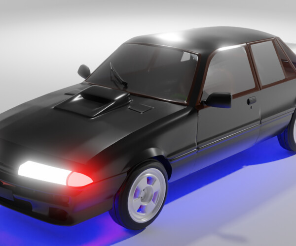 ArtStation - Holden Commodore VL BT1 3D Model - Racing Car | Game Assets