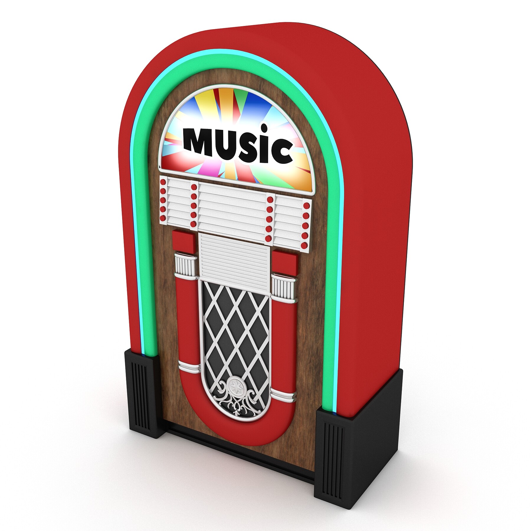 ArtStation - Juke Box 3D model | Game Assets