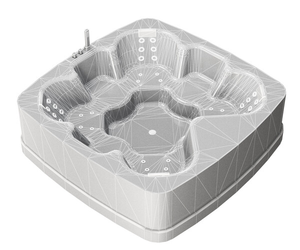 ArtStation - jacuzzi, hydromassage, bathtub, jacuzi N1 | Resources