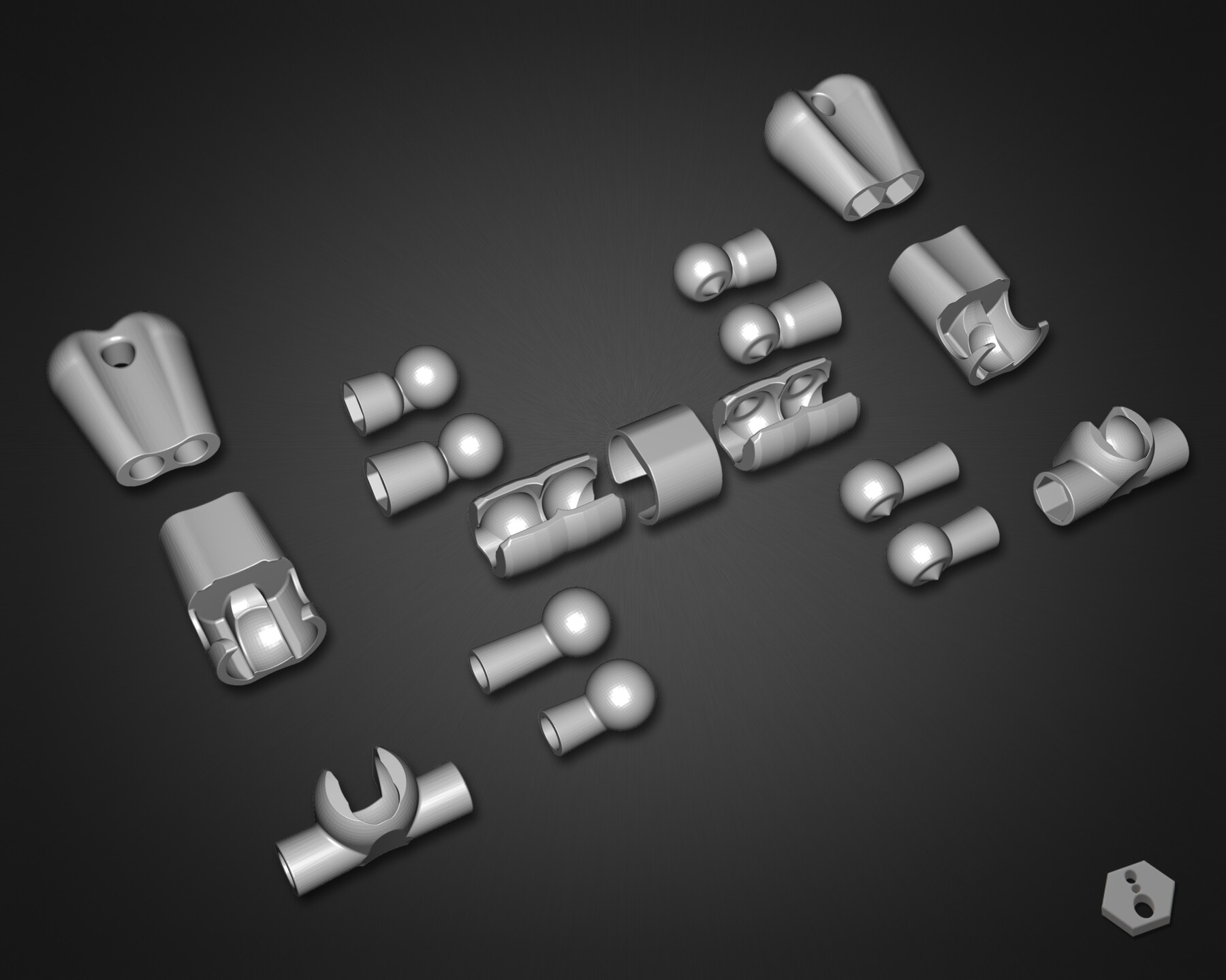ArtStation - 3D model Joint KIT1 for handmade BJD Doll stl file for all ...