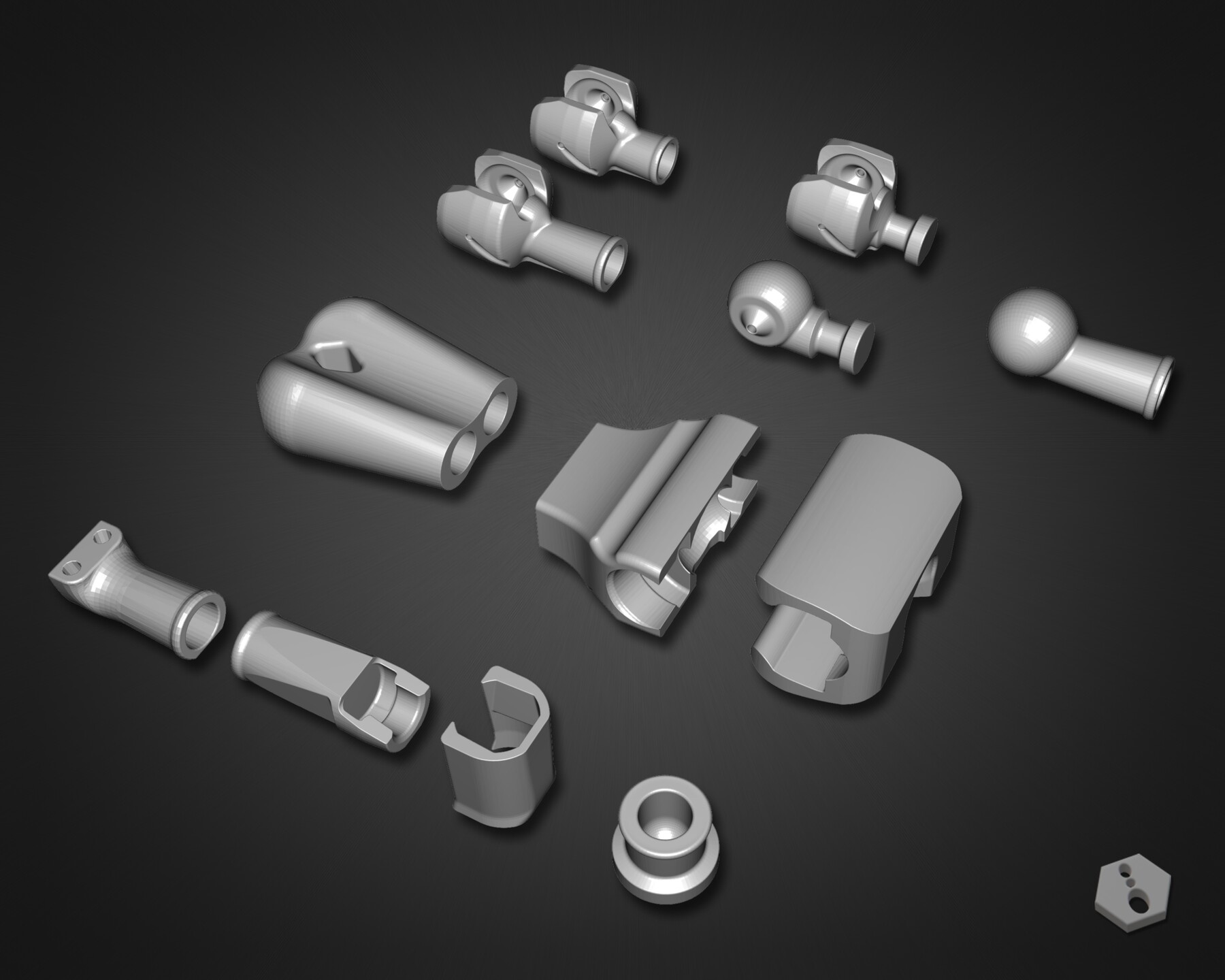 ArtStation - 3D model Joint KIT2 for BJD Doll handmade stl file for all ...