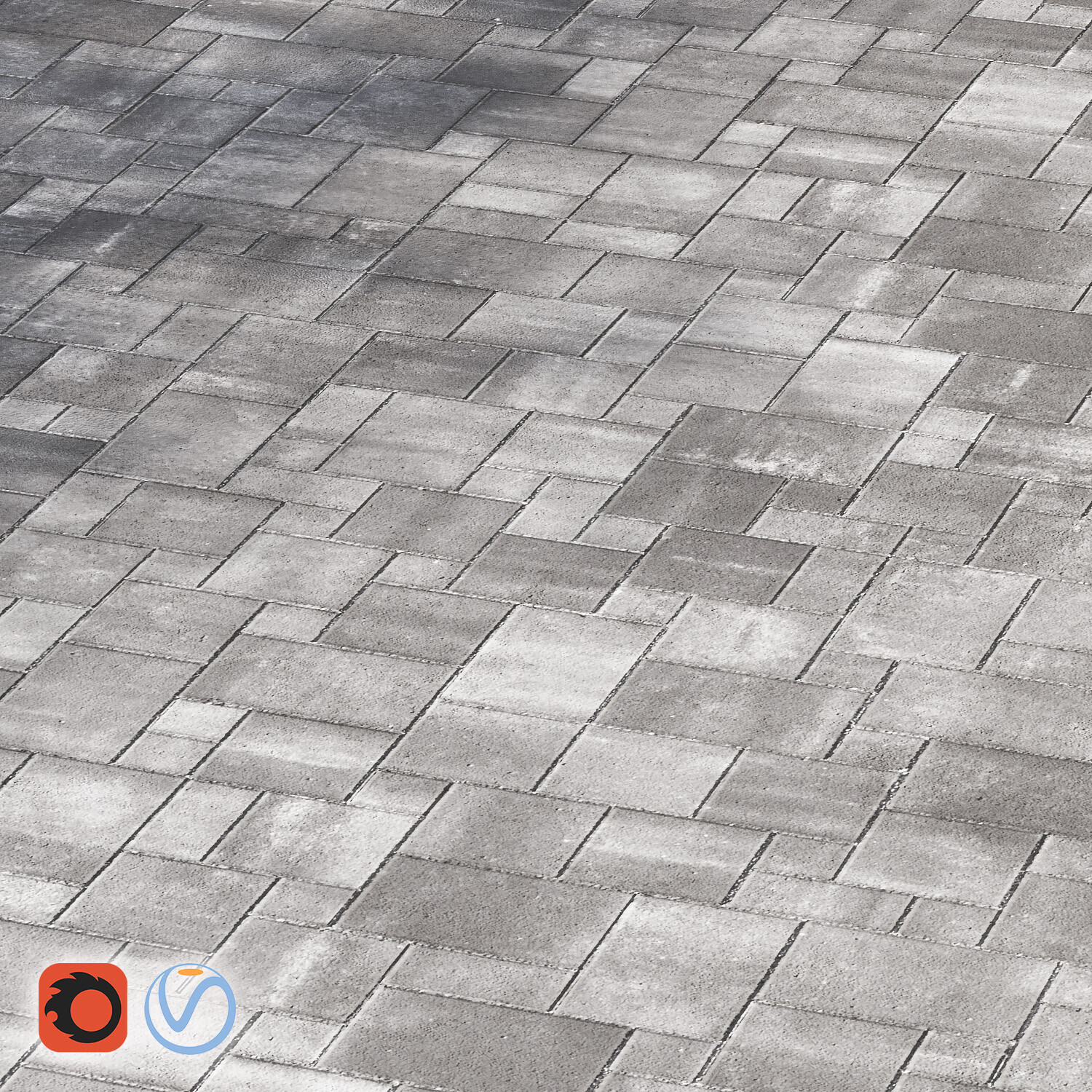 ArtStation - paving, yard, street, pedestrian ground floor material ...