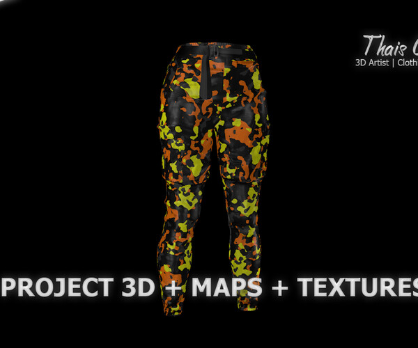 ArtStation - CARGO PANTS | MD, BLENDER, SP, C4D | PROJECT + MAPS + 7 ...