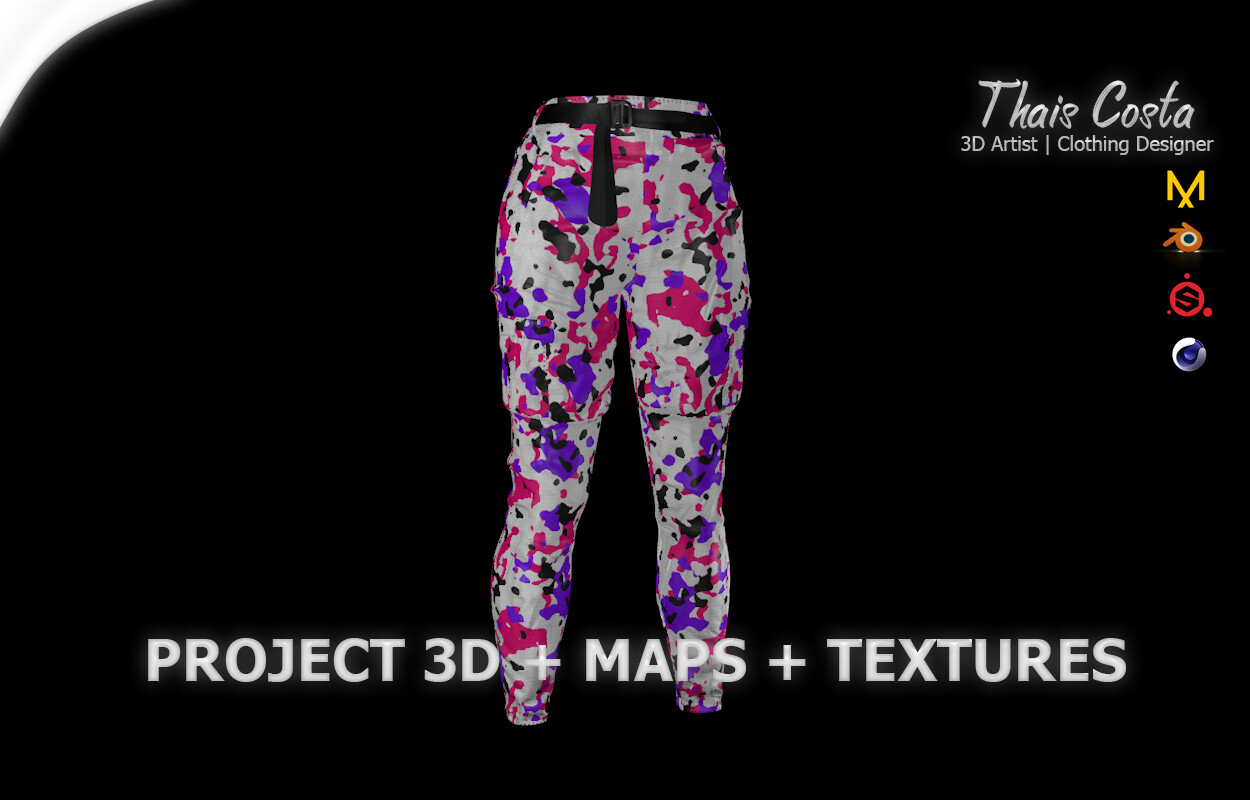 ArtStation - CARGO PANTS | MD, BLENDER, SP, C4D | PROJECT + MAPS + 7 ...