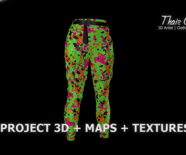 ArtStation - CARGO PANTS | MD, BLENDER, SP, C4D | PROJECT + MAPS + 7 ...