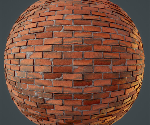 ArtStation - Procedural Brick Material - Substance Designer | Game Assets