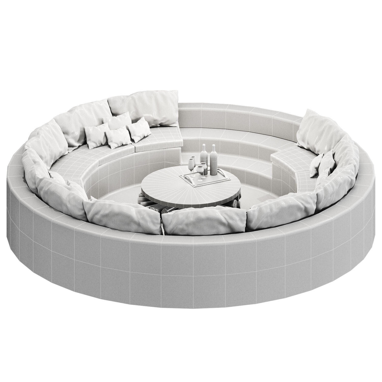 ArtStation - backyard seating · backyard sofa · cafe seating · circle ...