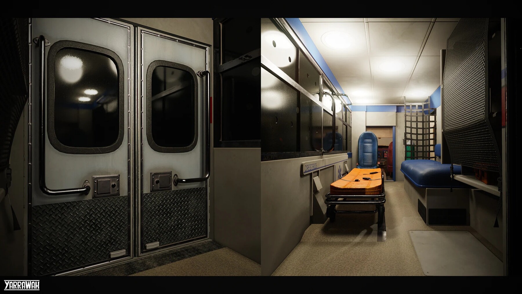 ArtStation - Emergency Vehicles - Premium - Drivable and Interactable [UE4] [UE5] | Game Assets