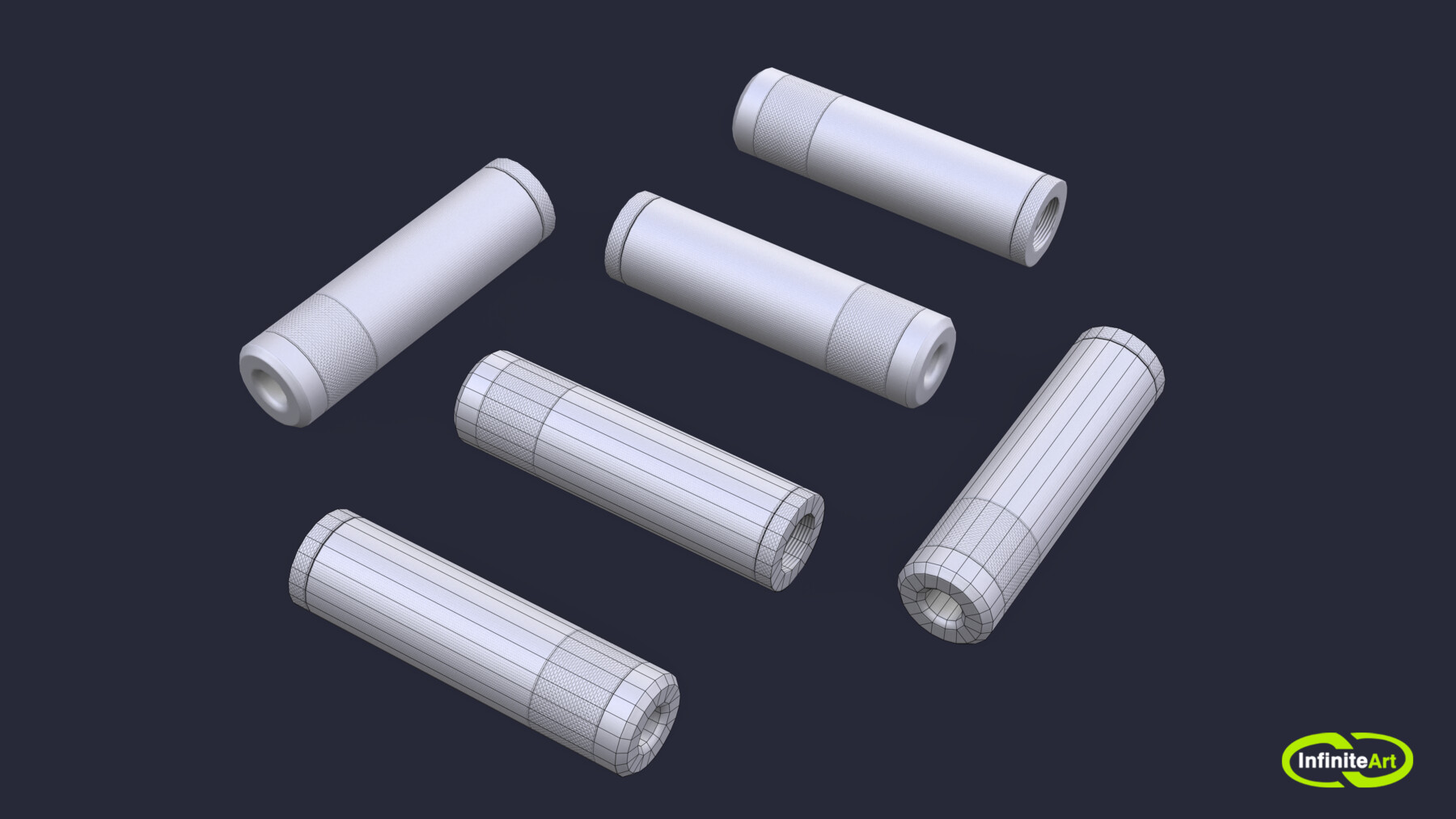 ArtStation - Flash-Hider suppressor | Game Assets