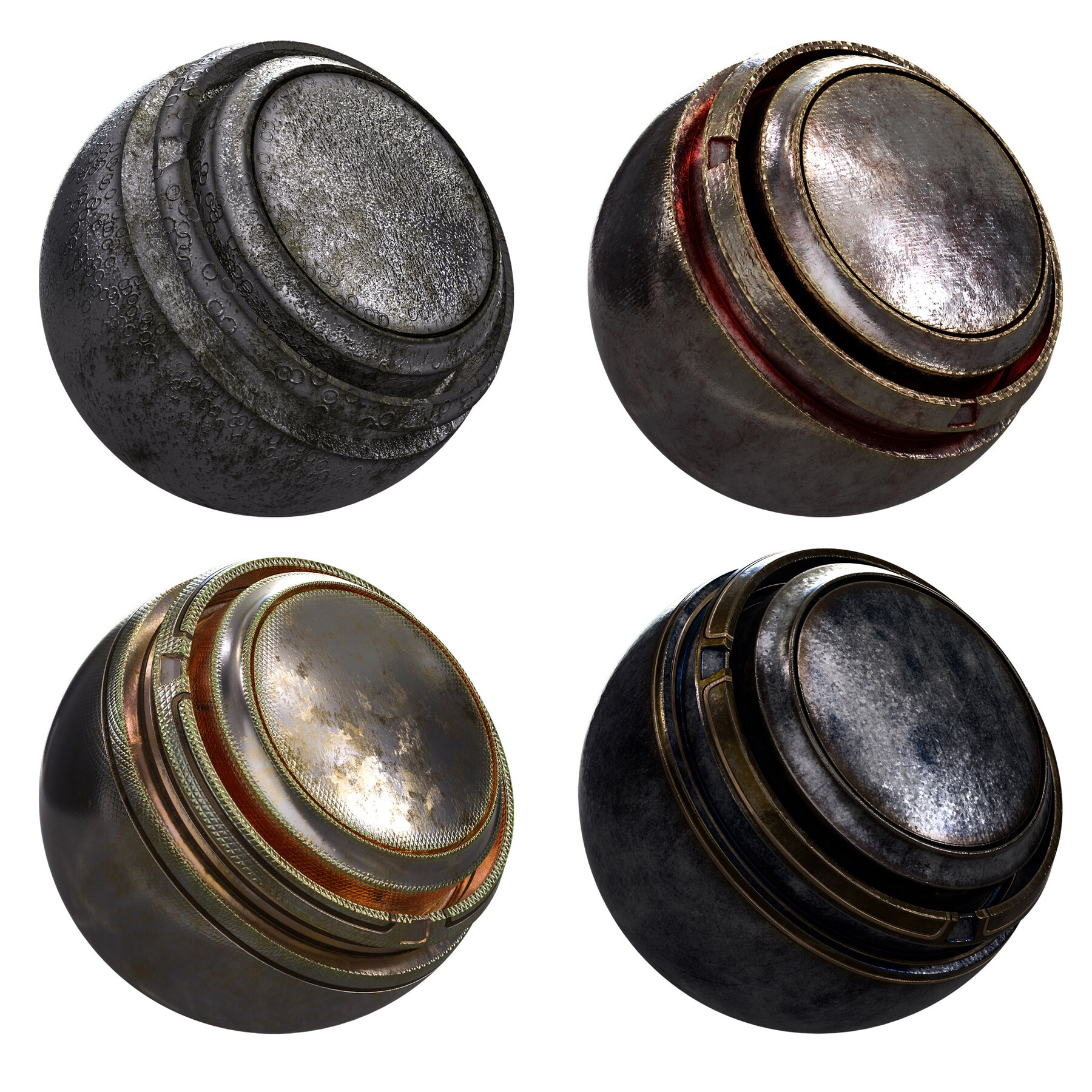 ArtStation - Pack 28 metal smart material VOL-01 | Game Assets