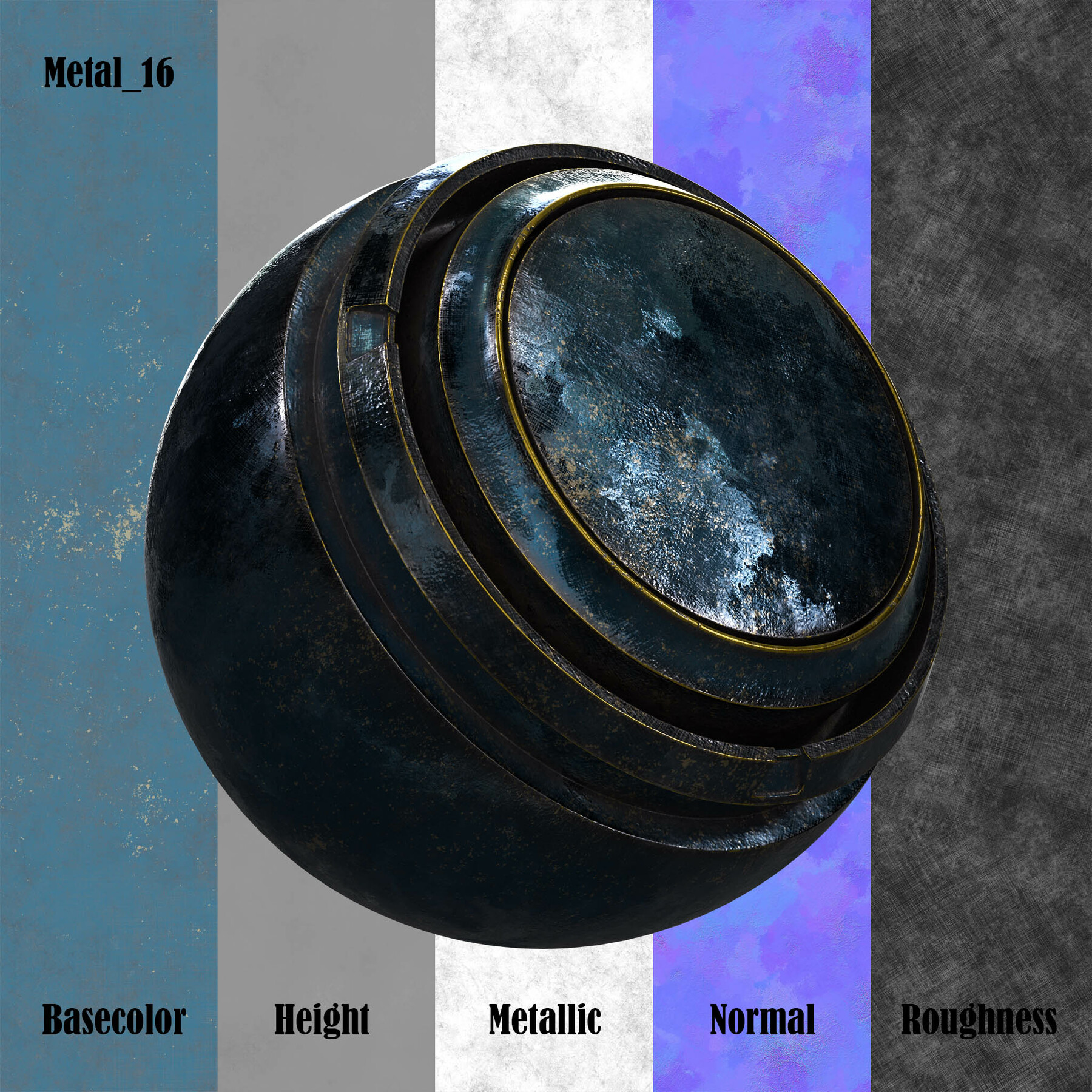 ArtStation - Pack 28 metal smart material VOL-01 | Game Assets