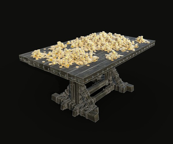 ArtStation - TREASURE GOLD PILE CHEST TABLE LOOT LOOTBOX PIRATE PACK ...