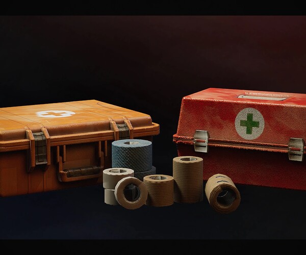 ArtStation - Emergency Vehicles - Interactable [UE4] [UE5] | Game Assets