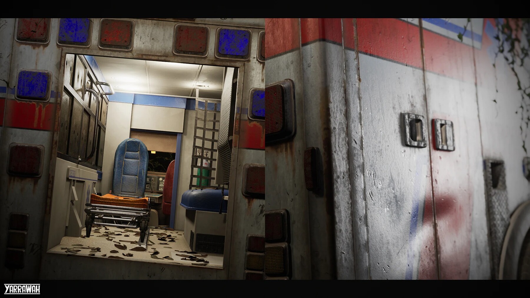 ArtStation - Emergency Vehicles - Interactable [UE4] [UE5] | Game Assets