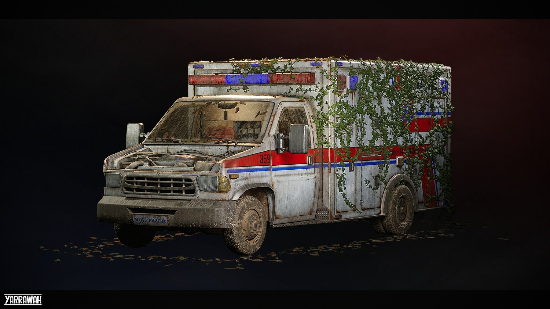 ArtStation - Emergency Vehicles - Interactable [UE4] [UE5] | Game Assets