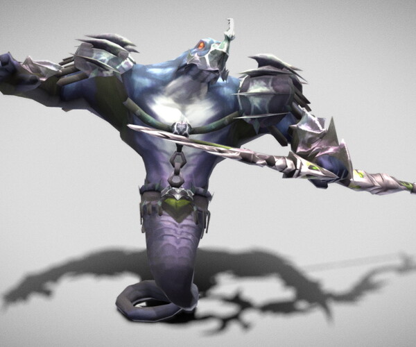 ArtStation - Dungeon Fantasy Monster - Serpent Charge Archer | Game Assets