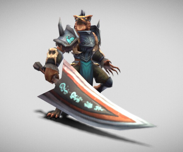ArtStation - Dungeon Fantasy Monster - Werewolf the Great Sword | Game ...