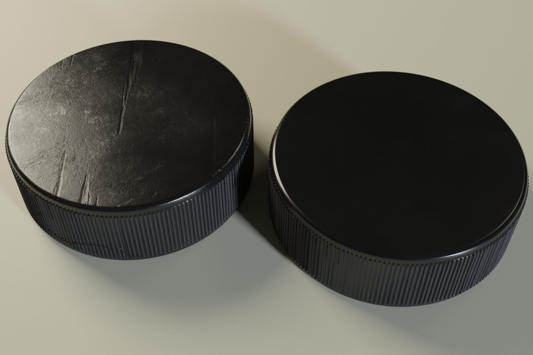 ArtStation - Collection of hockey sticks and pucks with procedural ...