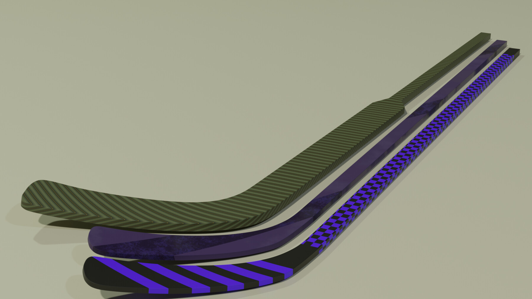 ArtStation - Collection of hockey sticks and pucks with procedural ...