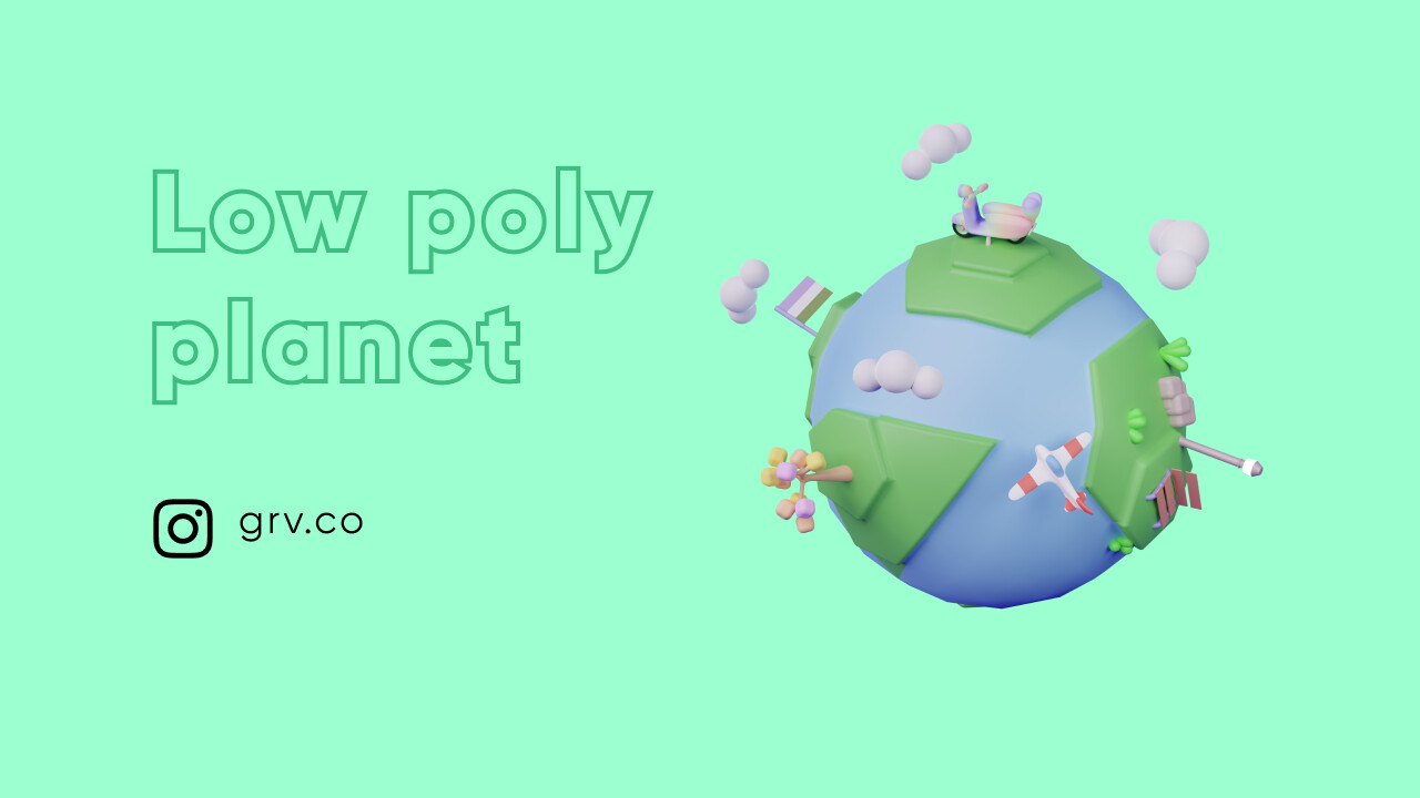 ArtStation - low poly planet | Resources