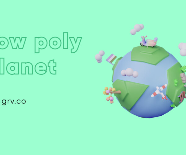 ArtStation - low poly planet | Resources