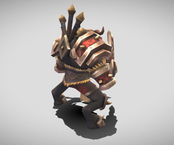 ArtStation - Dungeon Fantasy Monster - Axe Berserkers | Game Assets