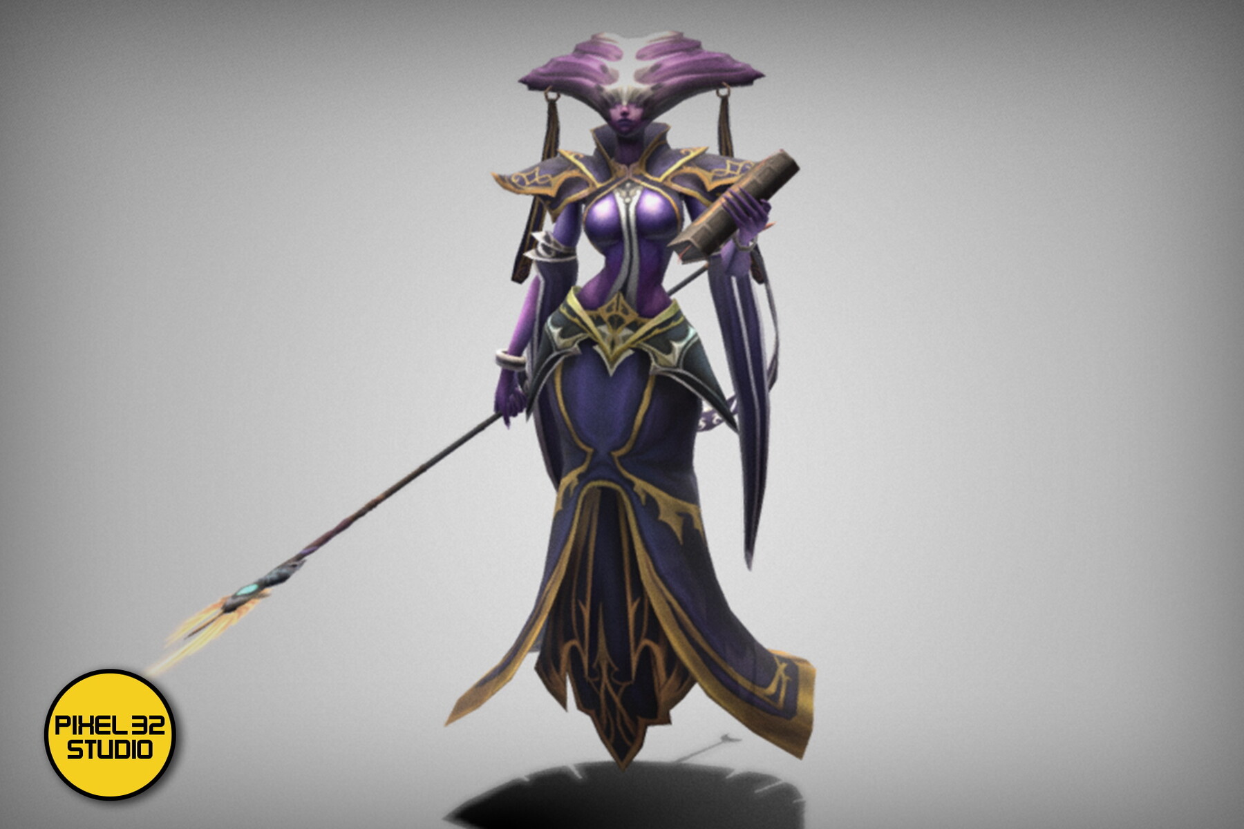 ArtStation - Dungeon Fantasy Monster - Necromancer Woman | Game Assets