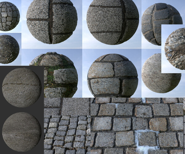 ArtStation - Stone Materials Pack - 22 PBR Materials | Game Assets