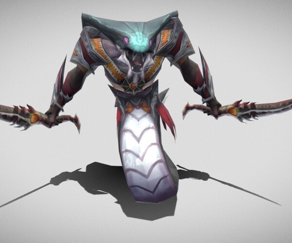 ArtStation - Dungeon Fantasy Monster - Noble Serpent | Game Assets