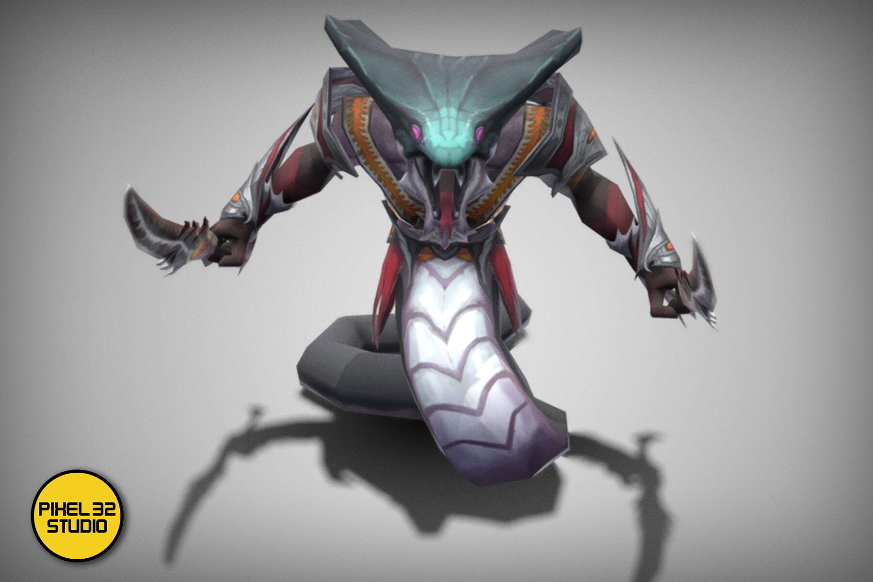 ArtStation - Dungeon Fantasy Monster - Noble Serpent | Game Assets