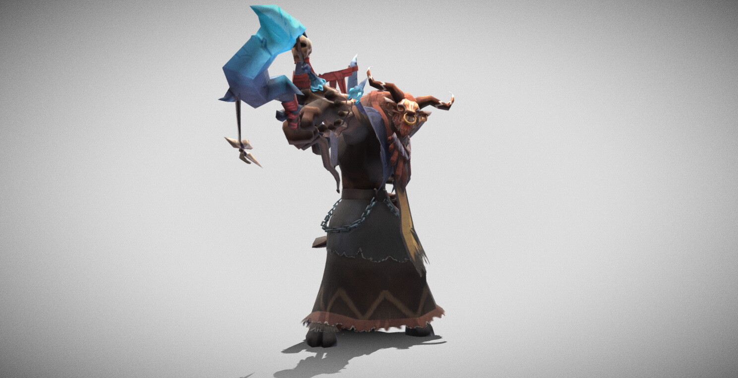 ArtStation - Dungeon Fantasy Monster - Bull Sorcerer | Game Assets
