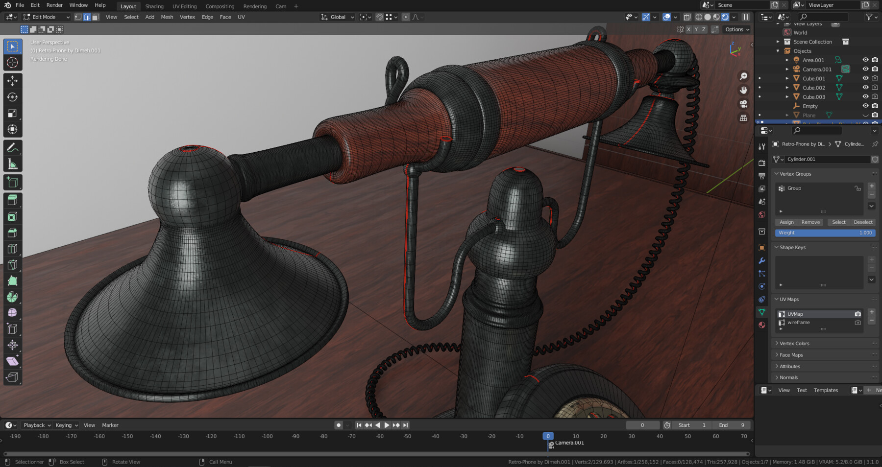 ArtStation - Retro Phone | Game Assets