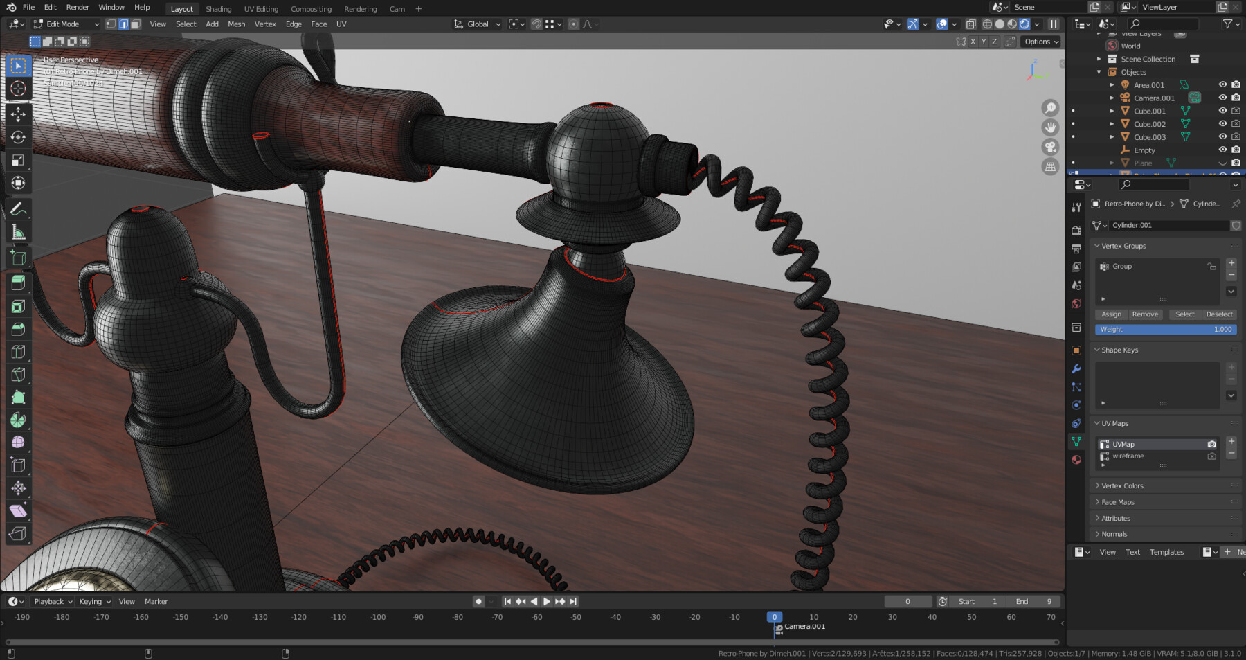 ArtStation - Retro Phone | Game Assets