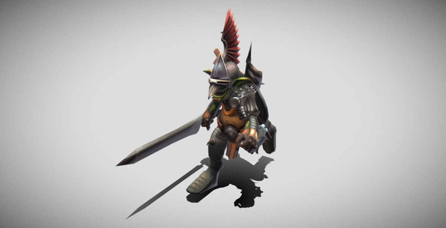 ArtStation - Dungeon Fantasy Monster - Troll Warrior | Game Assets