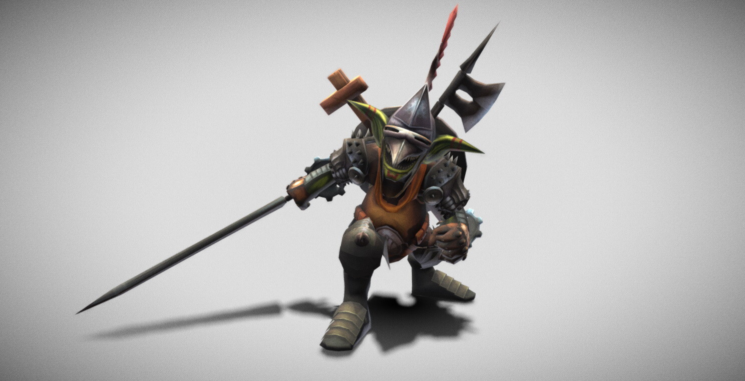 ArtStation - Dungeon Fantasy Monster - Troll Warrior | Game Assets