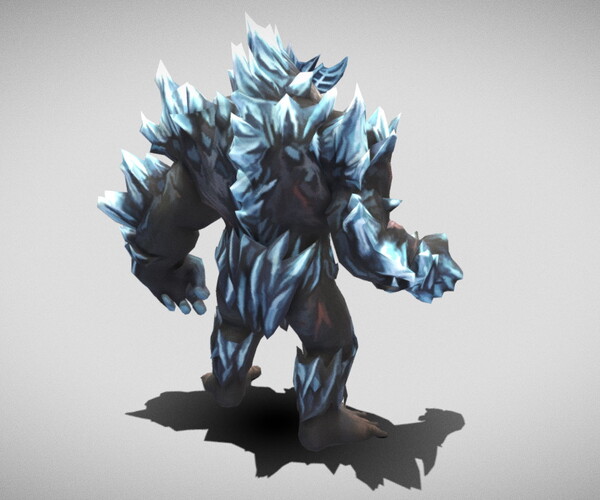ArtStation - Dungeon Fantasy Monster - Beast of Ice | Game Assets