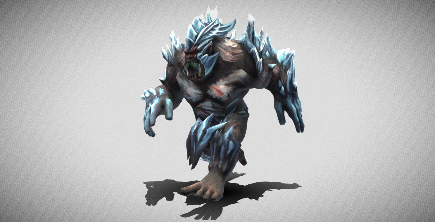 ArtStation - Dungeon Fantasy Monster - Beast of Ice | Game Assets